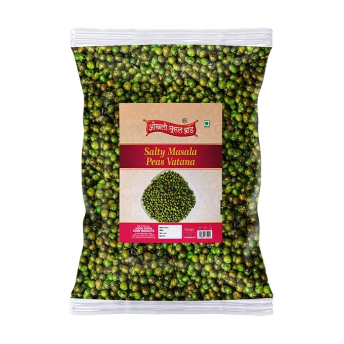 OKHLI MUSAL BRAND Fried Green Salty & Spicy Masala Peas/Vatana/Matar ...