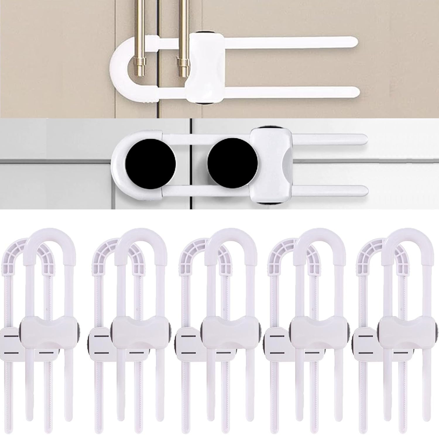 Amazon.com: WENPENG Sliding Cabinet Locks for Babies, Baby Proofing ...