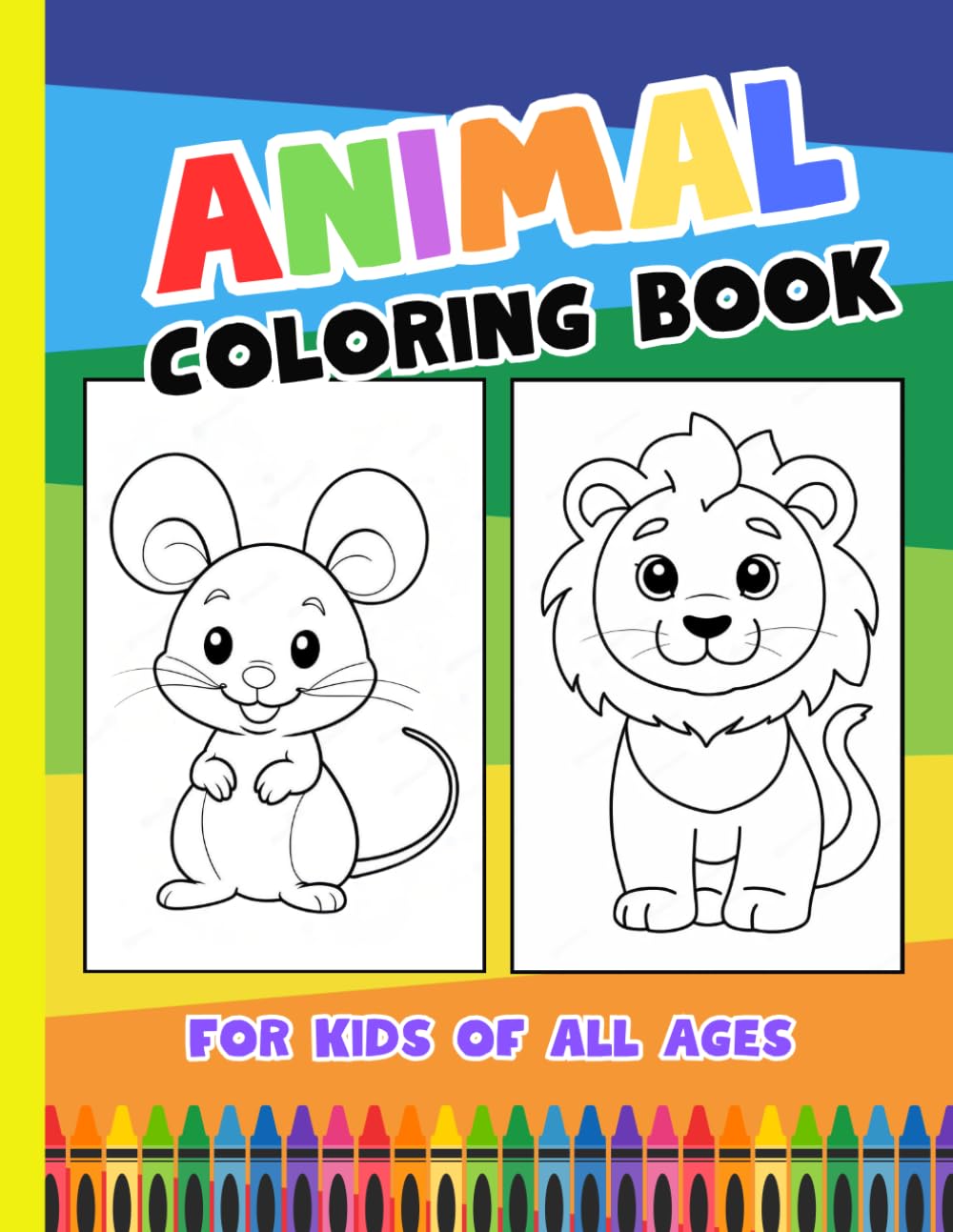 Animals Coloring Book - Simple and Easy Animal Coloring Pages: For Kids ...