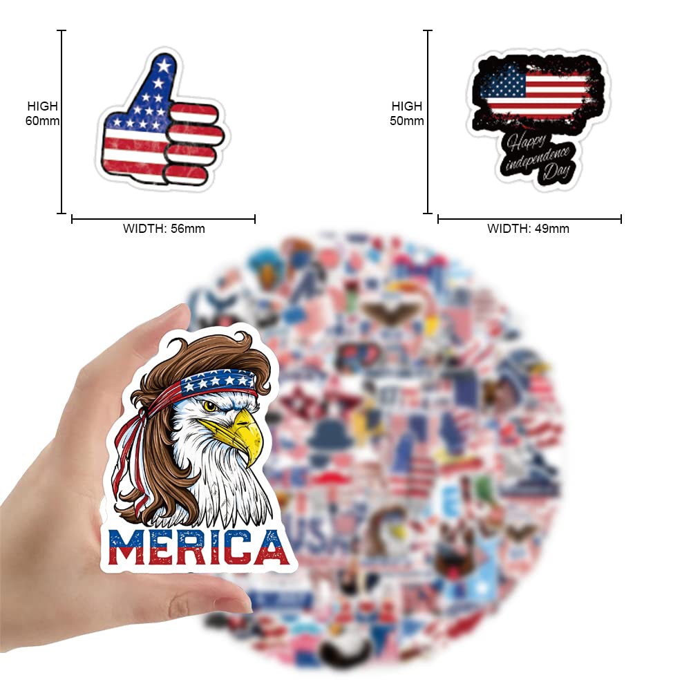 Snapklik.com : 100pcs Fourth Of July Stickers, Independence Day ...