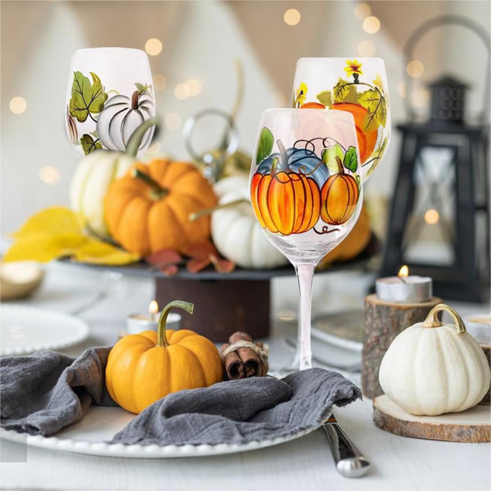 Wine Glass Centerpiece For Thanksgiving