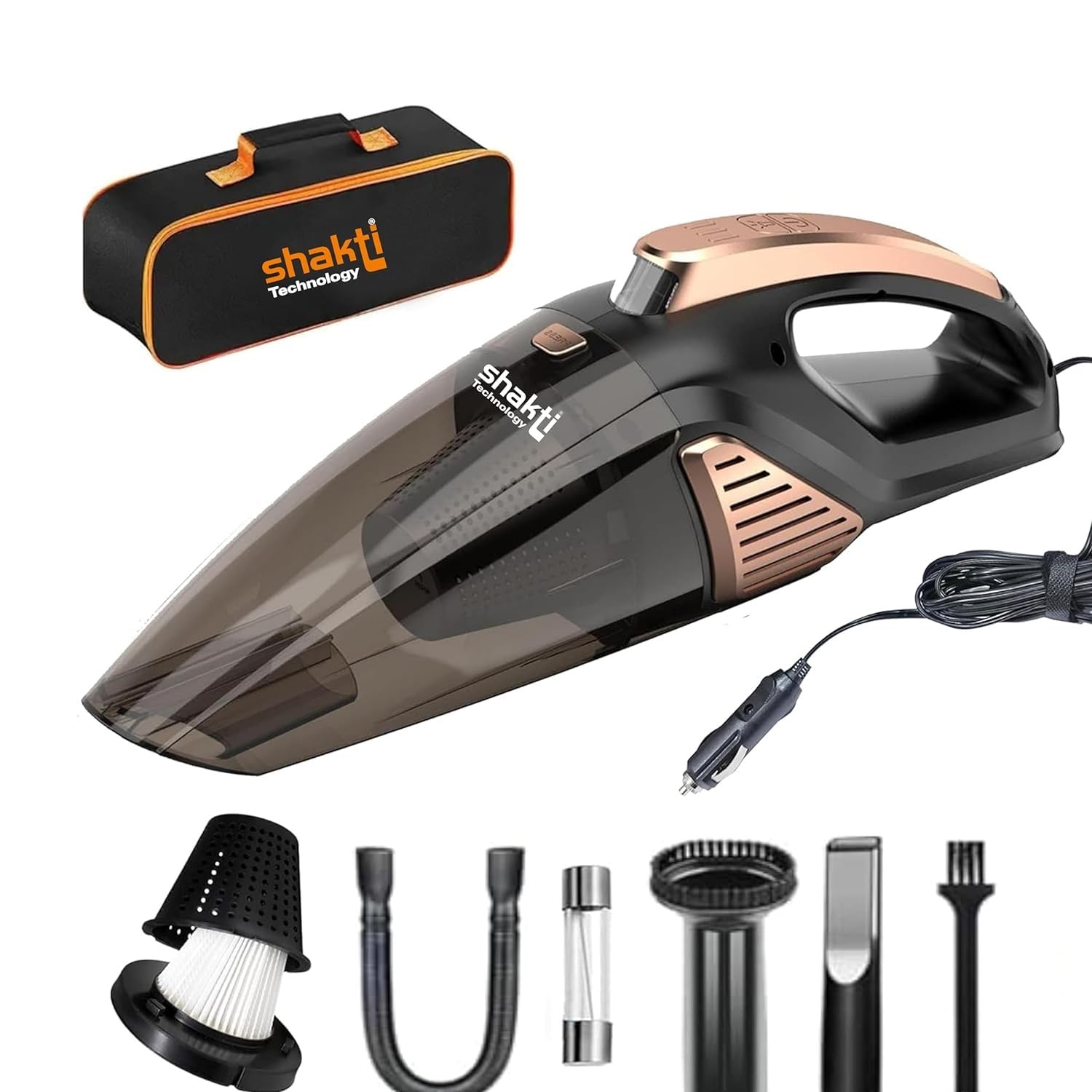 Shakti Technology Sweep High Power Auto Car Vacuum Cleaner for Deep ...