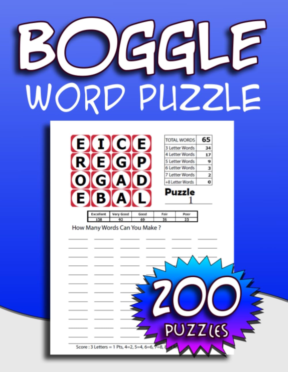 Boggle Word Puzzle: Enjoy 200 Puzzles, The Ultimate in Word Puzzle Fun ...