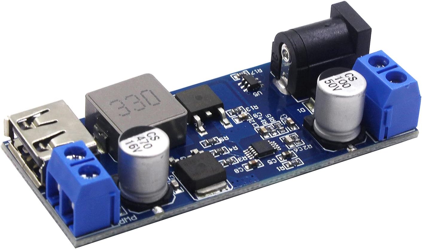 Amazon.co.jp: DC-DC 降圧モジュール 24V/12V ～ 5V 5A 電源 降圧コンバータ LM2596S を交換 降圧電源 降圧 DC-DC 24V/12V ～ 5V 5A ...