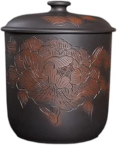 Amazon.com: WYZFDC Ceramic Rice Storage Containe, Ceramic Containers ...