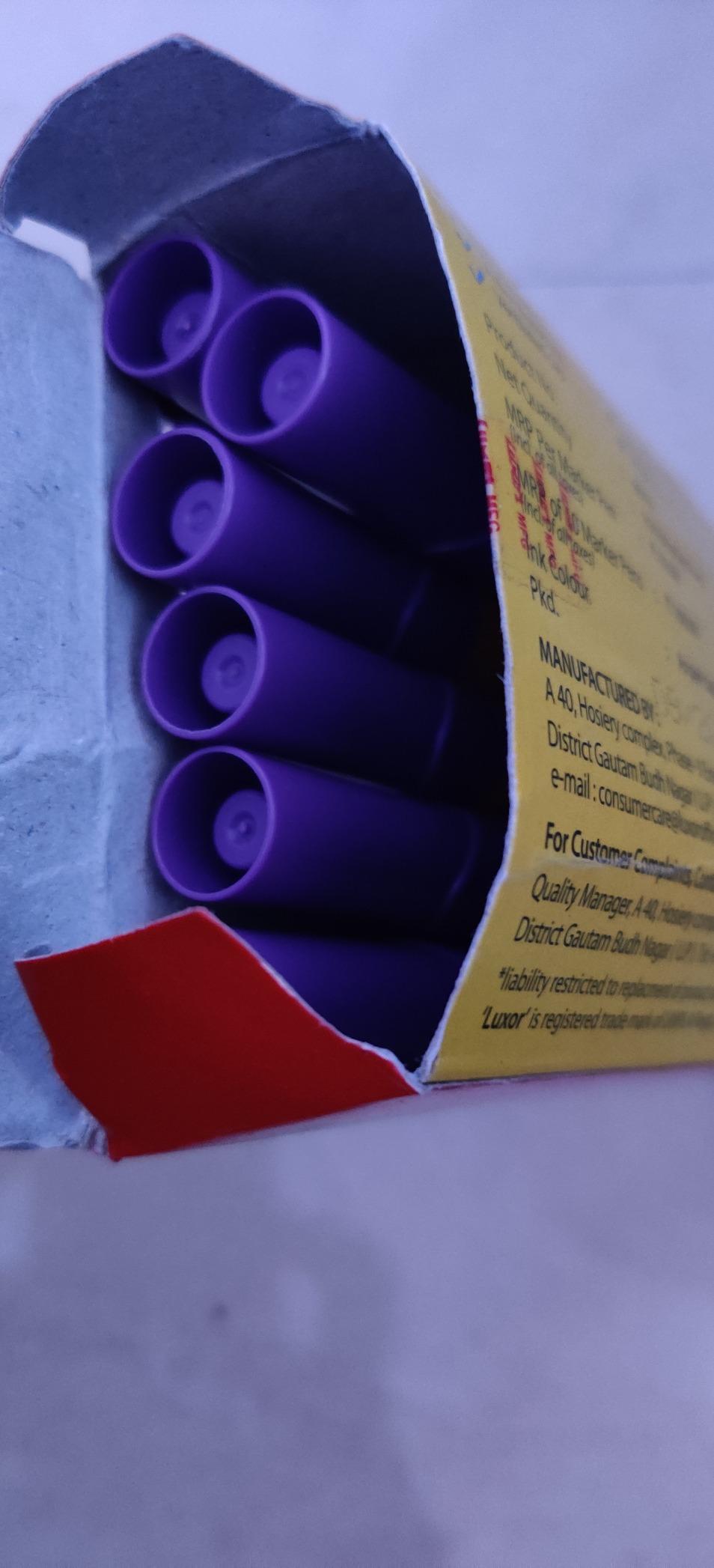 Luxor Super Chisel Marker in Bright Violet, Pack of 10, Perfect for ...