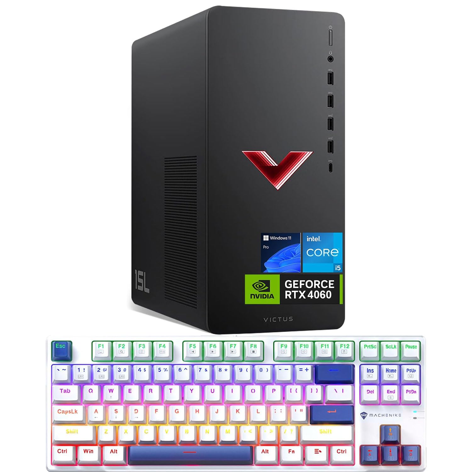 Amazon.com: HP Newest Victus 15L RTX 4060 Tower Gaming Bussiness ...