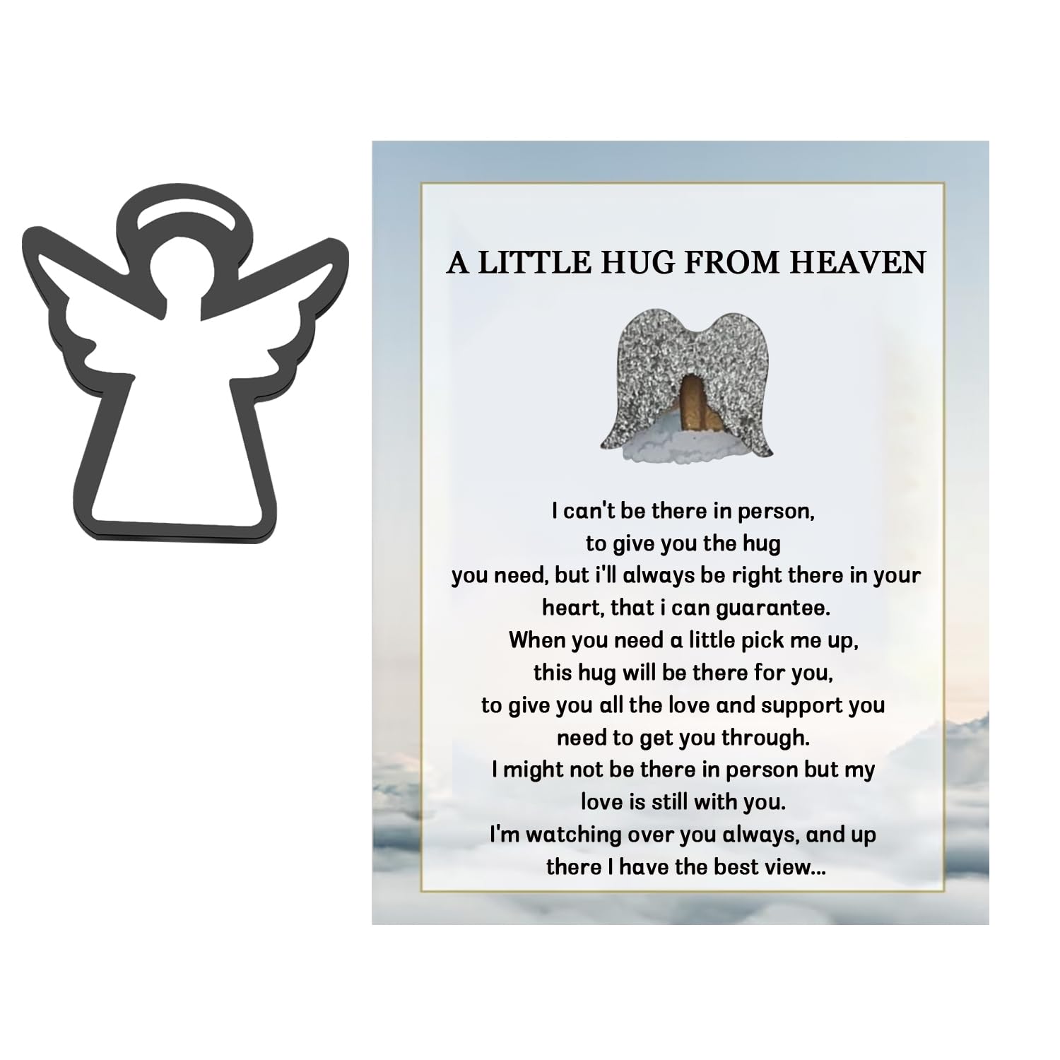 Angel In My Pocket Poem Memorial / In Loving Memory Graveside Cards