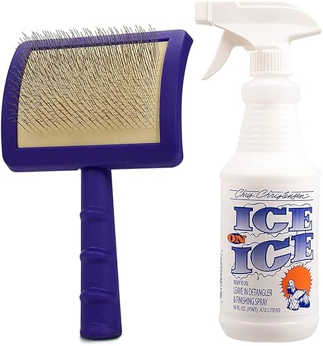 Amazon.com: Chris Christensen Jelly Pet Slicker Brush, Universal, Soft ...