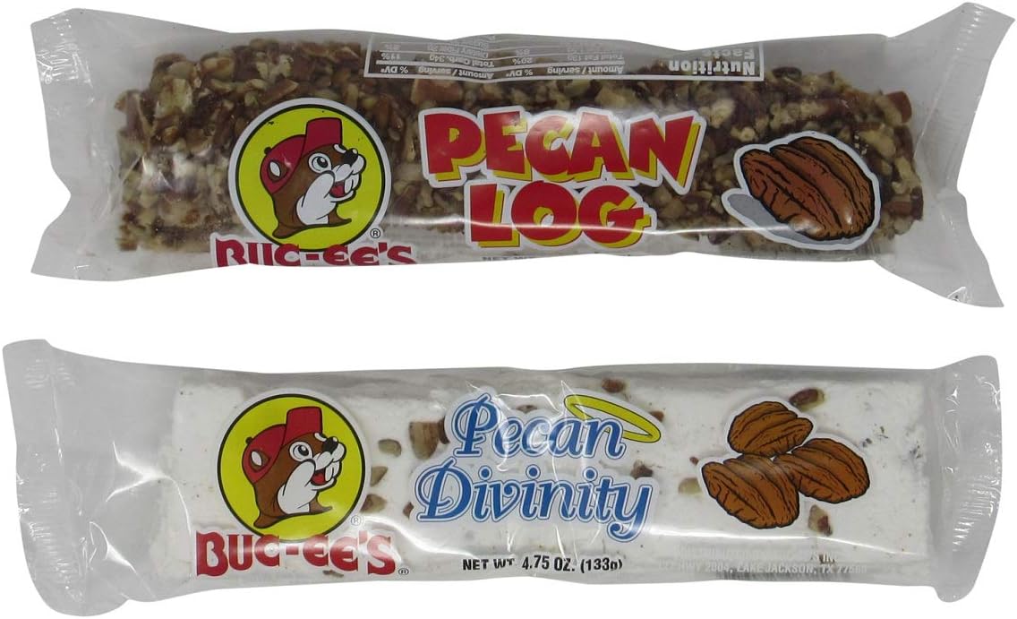 Amazon.com: Crown Candy Pecan Logs - 12 Individually Wrapped 2.5oz ...