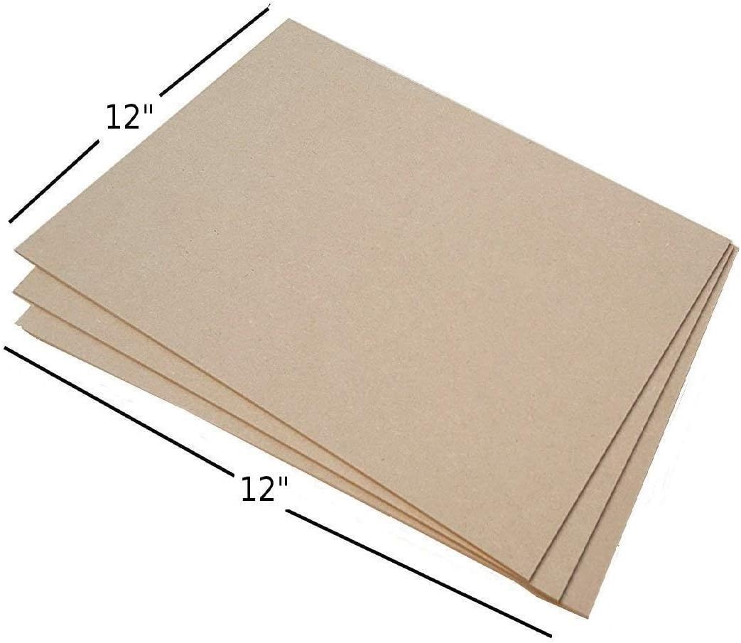 WOODENLAB - Wood MDF Board Sheets, 2mm Thickness, Size 12X12 inch ...