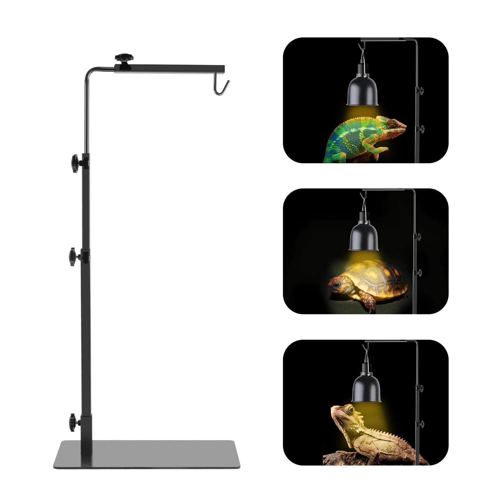 Snapklik.com : Reptile Lamp Stand, Adjustable 14-32 Inch Heat Lamp ...