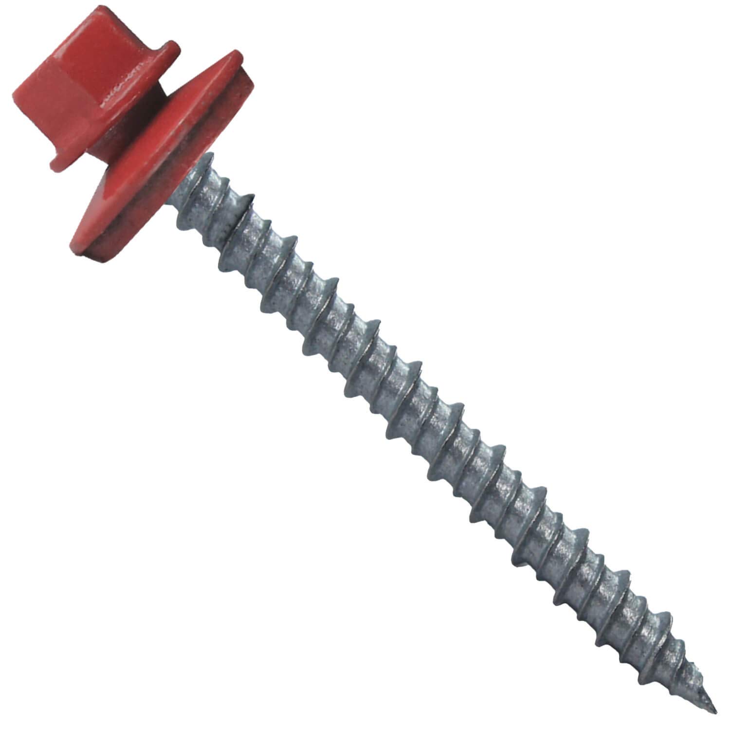 Buy Metal Roofing Screws: (750) 10 x 2" Crimson Red Hex Head Sheet ...