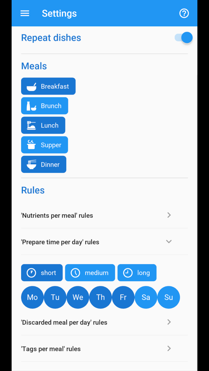 M.A.Ge - your automated menu generator - App on Amazon Appstore