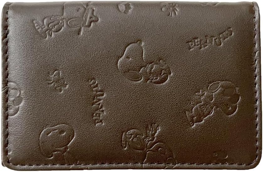 Amazon | スヌーピー SNOOPY コスチューム レザー 名刺入れ SN0131 (ブラウン) | 名刺入れ