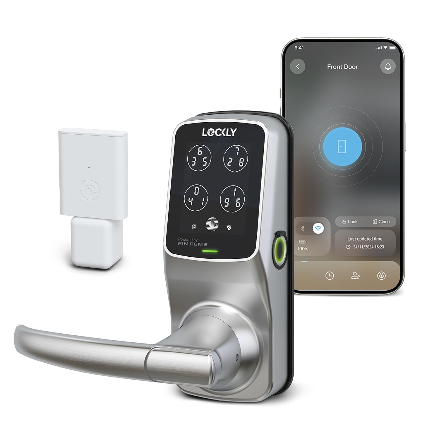 Lockly Secure Pro Smart Lock Wi-Fi, Keyless Entry Digital Keypad Door ...