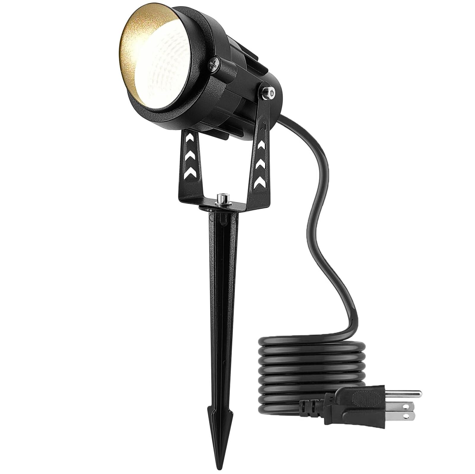 Warm White Spotlight, 12W 3000K Landscape Spot Lights, IP65 Waterproof ...