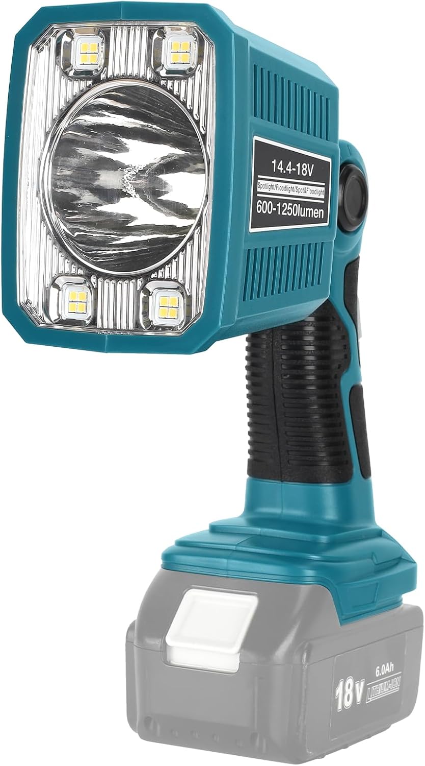 Cordless Flashlight for Makita 18V LXT Lithium-ion Battery, 18W 1250LM ...