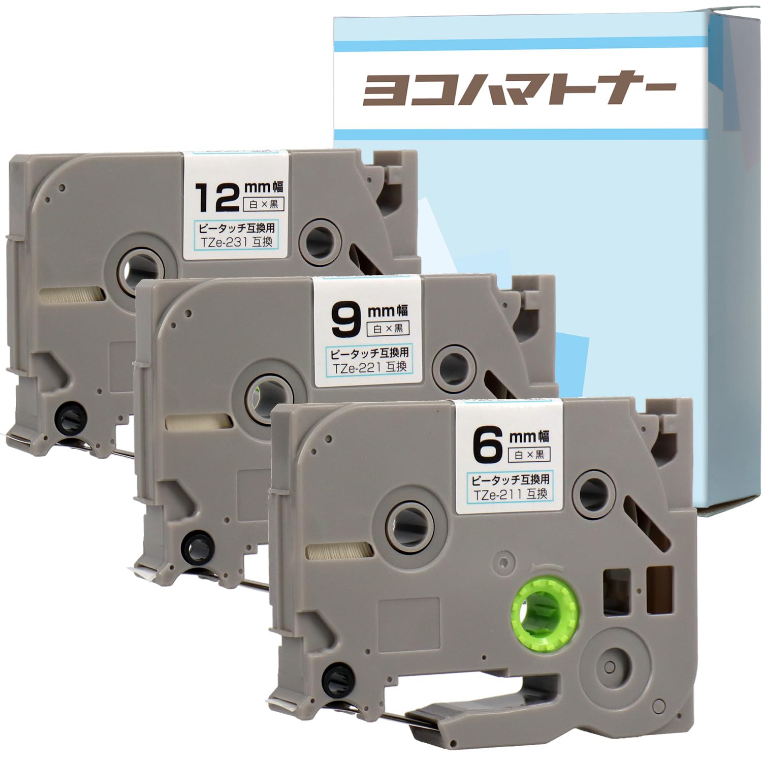 Amazon.co.jp: 【brother互換】ピータッチ 互換テープ TZe-21 幅 6mm