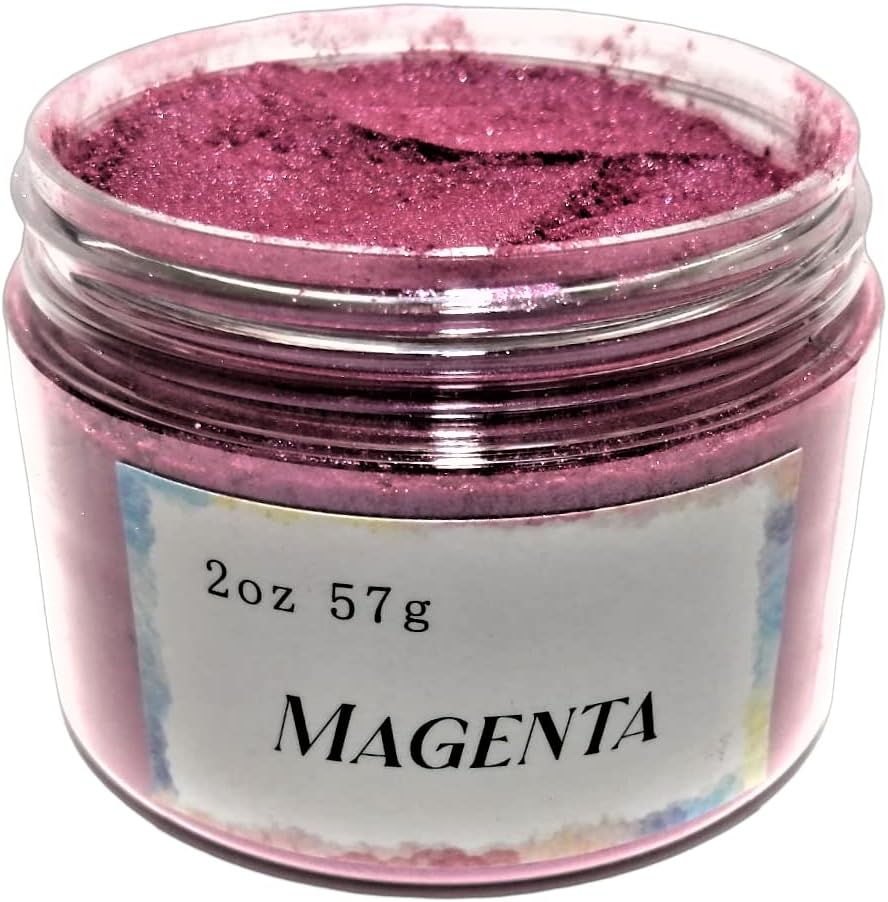 Mica Powder Pigment - (Magenta, 2 oz) - Pearlescent Color dye for Soap ...