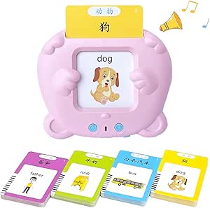 Amazon.com: RT&BS Chinese English Talking Flash Cards, Bilingual ...