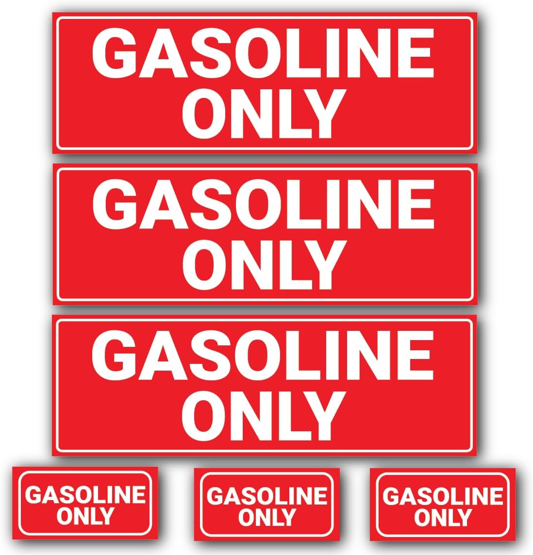 Amazon.com: United by Color Gasoline Only Stickers (6 Pack), Gas ...