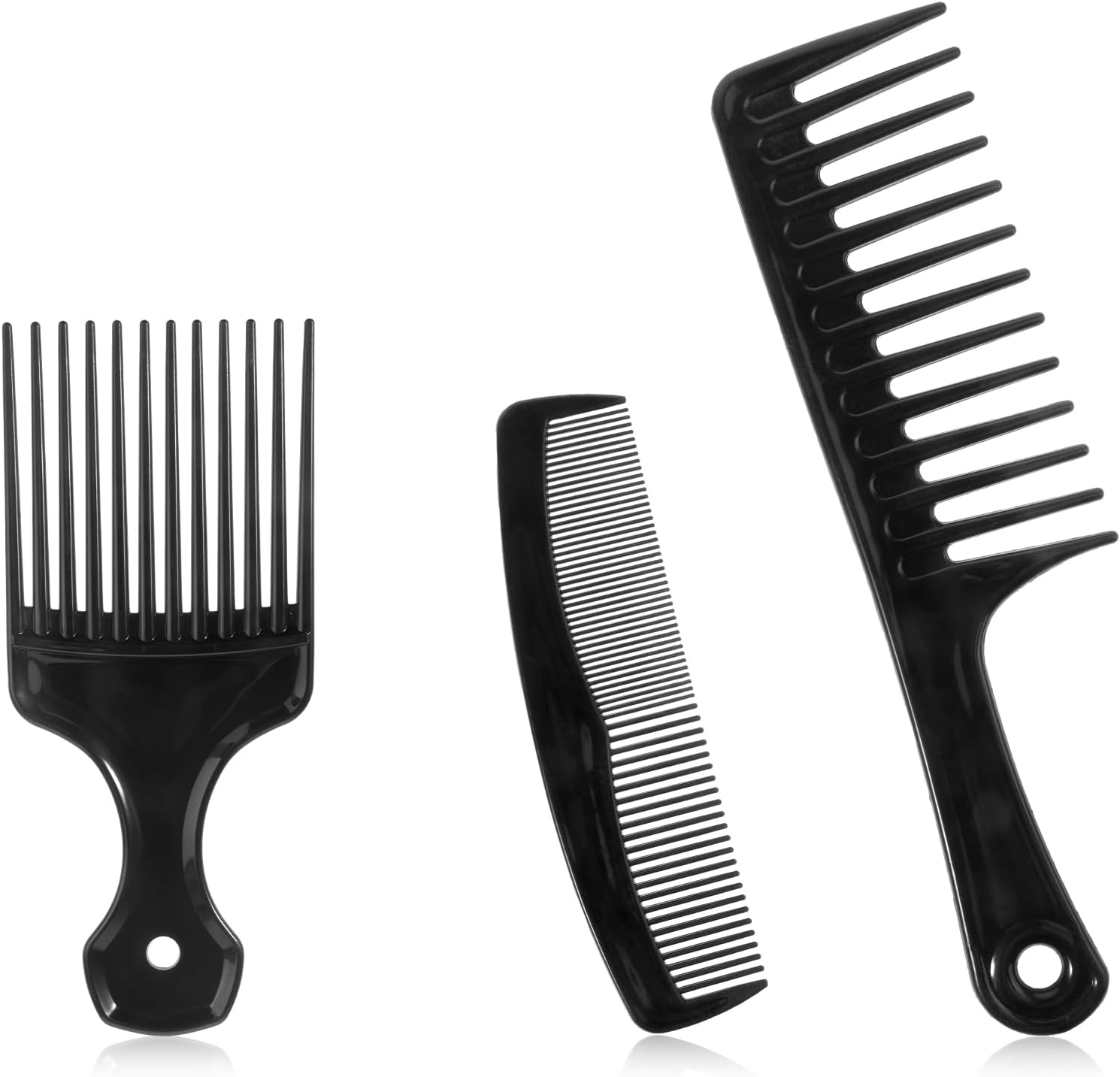 Amazon.com : SALONSILK 4PCS Professional Comb Set, Wide Tooth Rat Tail ...