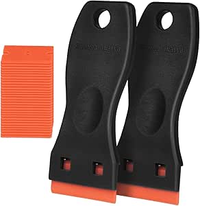 Amazon.com: Ainiv Plastic Razor Blade Scrapers, 2PCS Scraper Tool with ...