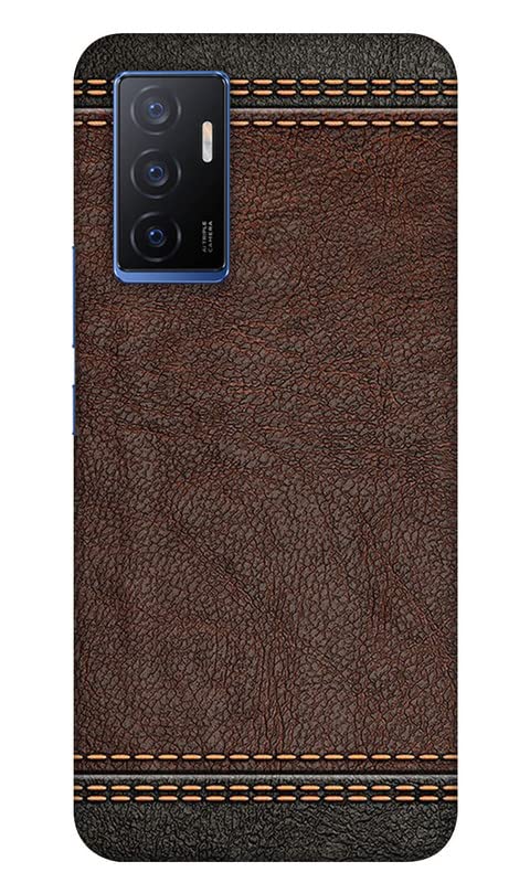 Grey Cloud India Leather Pattern Back Cover for Vivo V23E 5G (Poly ...