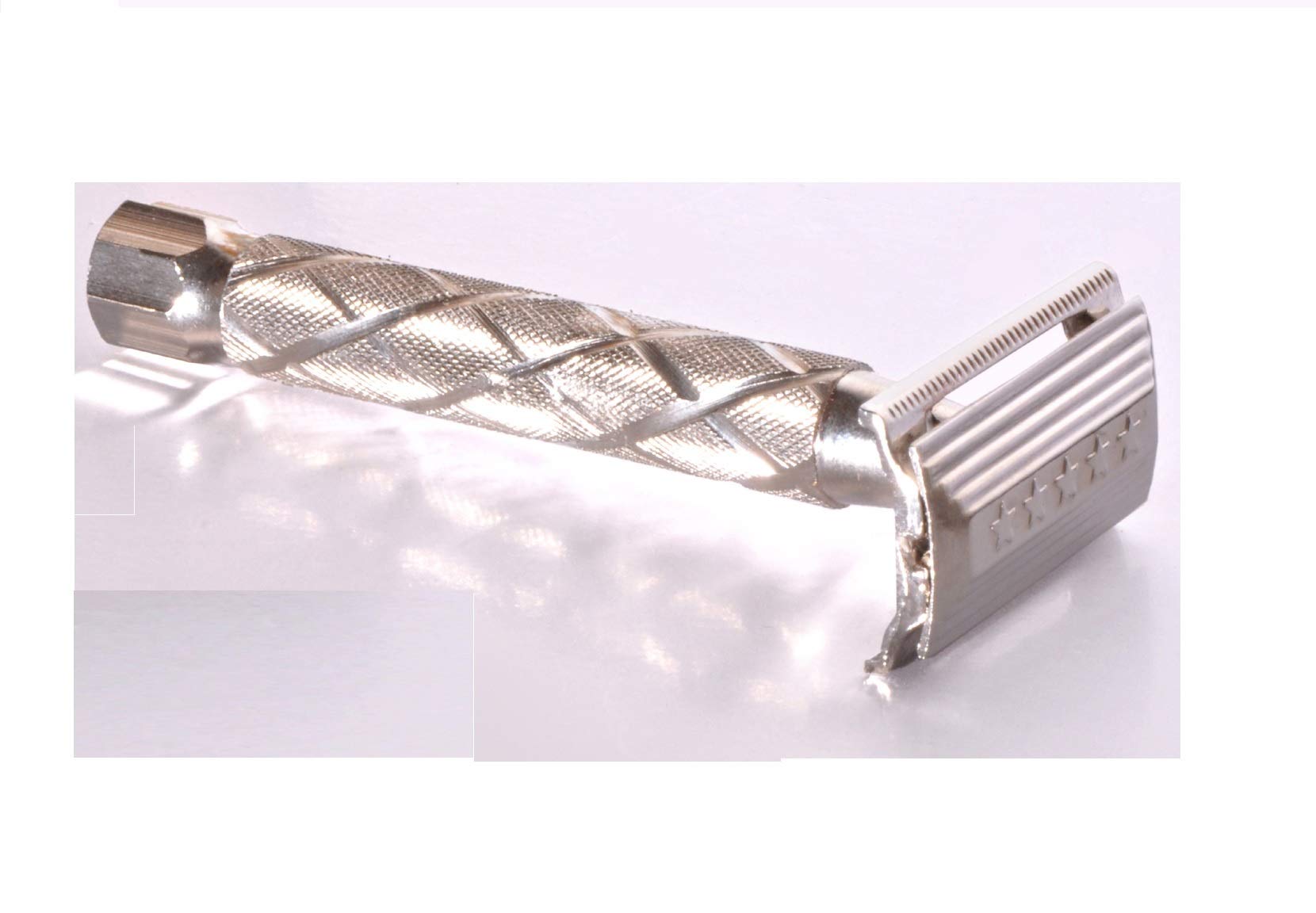 PRAMUKH STORE Long Handle Double Edge Safety Razor Brass Handle Razor ...