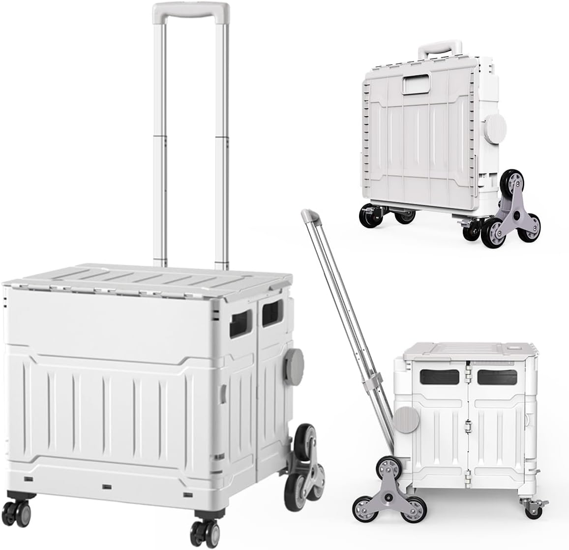 Amazon.com : Office Depot Mobile Folding Cart With Lid, 16in.H x 18in.W ...