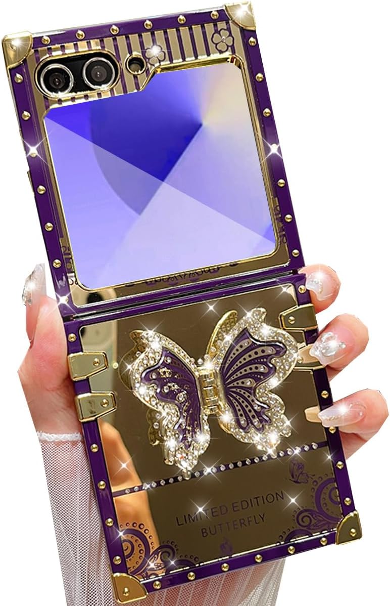 Amazon.com: Changjia for Samsung Galaxy Z Flip 6 5G Case Glitter ...