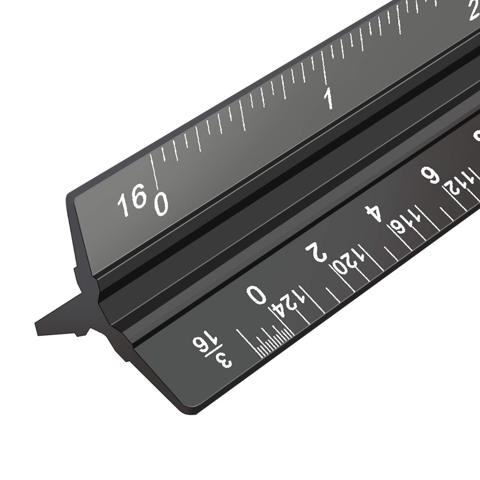 Engineering Drafting Tools Students 4 Piece Triangular Scale Ruler Set ...