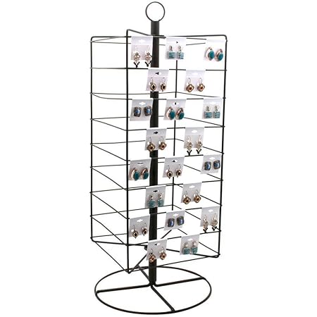 Rotating Earring Display Holds 48 Cards
