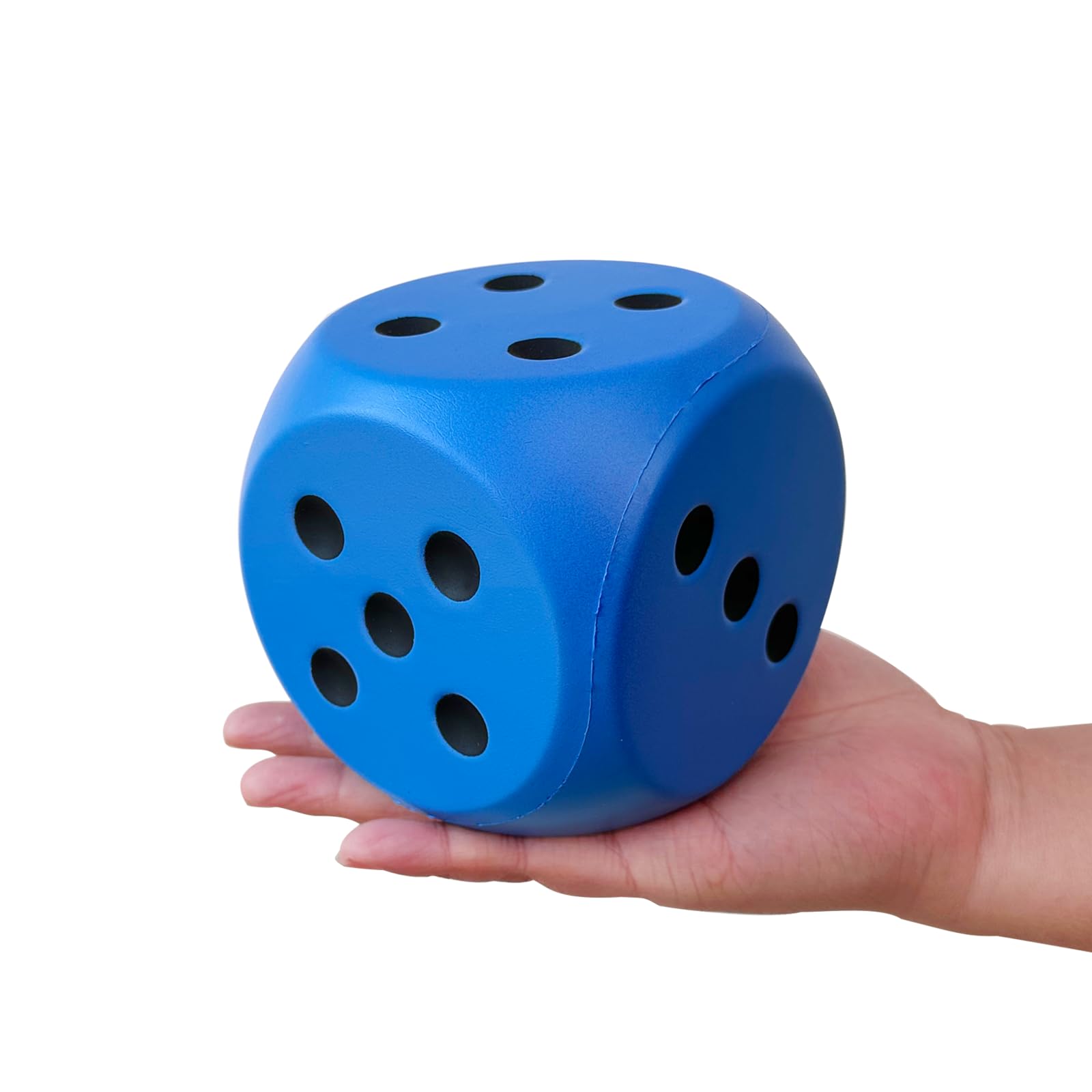 Amazon.com: funnysquee 3.9 Inches Large Dice Stress Ball Toy, PU Foam ...
