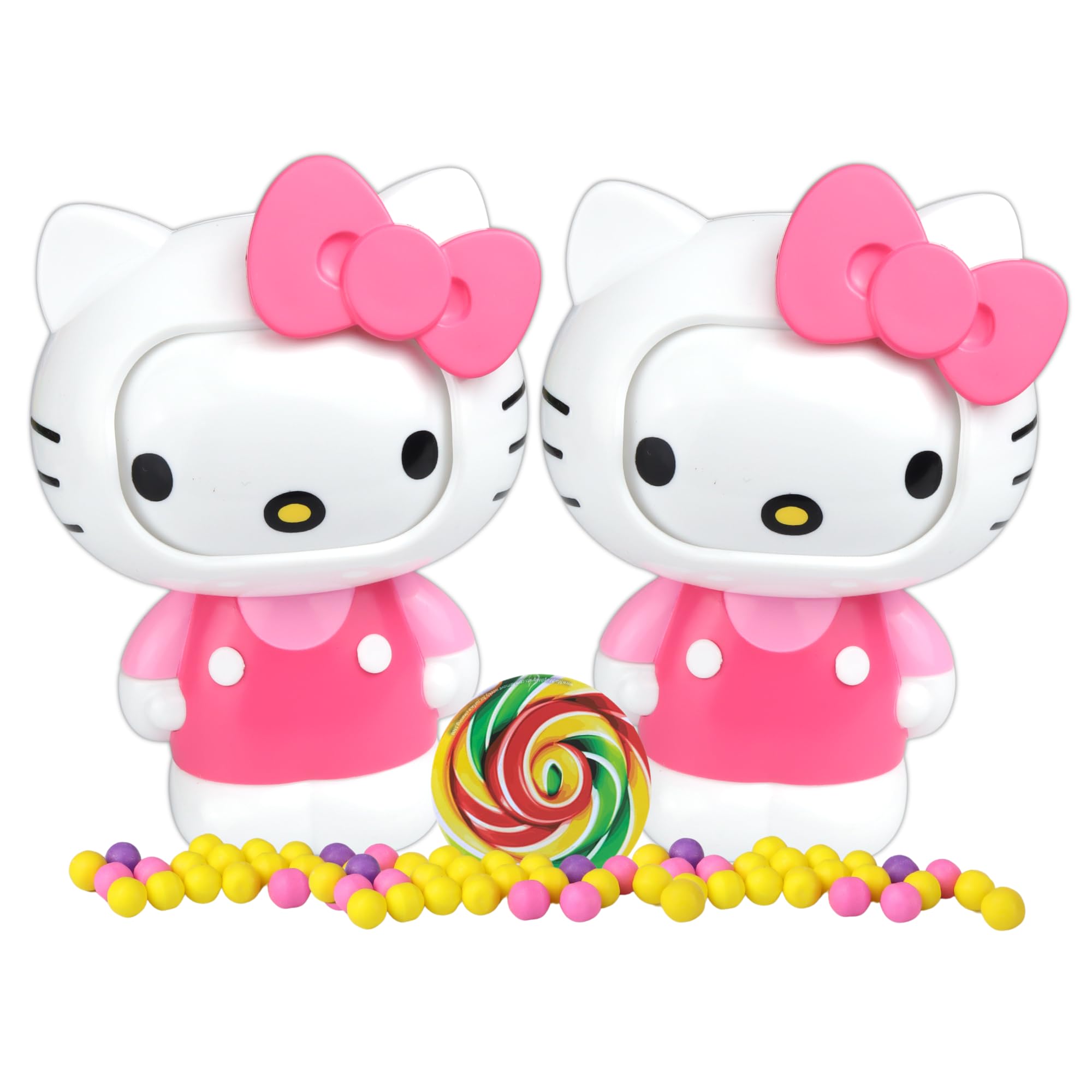 Amazon.com : Hello Kitty Candy Dispensers, Face Changing Figurine with ...