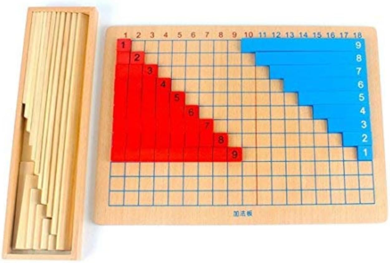 Amazon.com: DANNI Montessori Addition Subtraction Strip Board Preschool ...