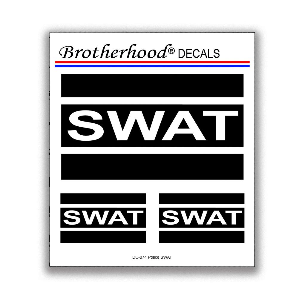 Buy BrotherhoodProducts Sheriff SWAT Law Six Decals Stickers Online at ...