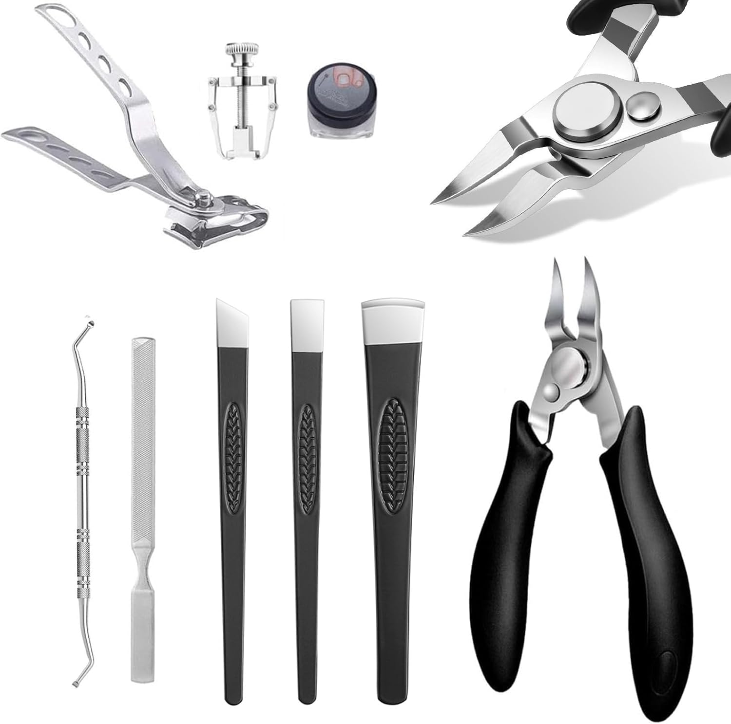 Amazon.com: Ingrown Toenail Clipper Set with 3 Pcs Professional Knifes ...