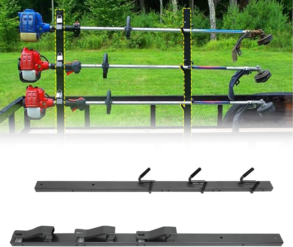 Amazon.com: Liouedf 3-Position Weed Eater Rack Mount for Landscape ...