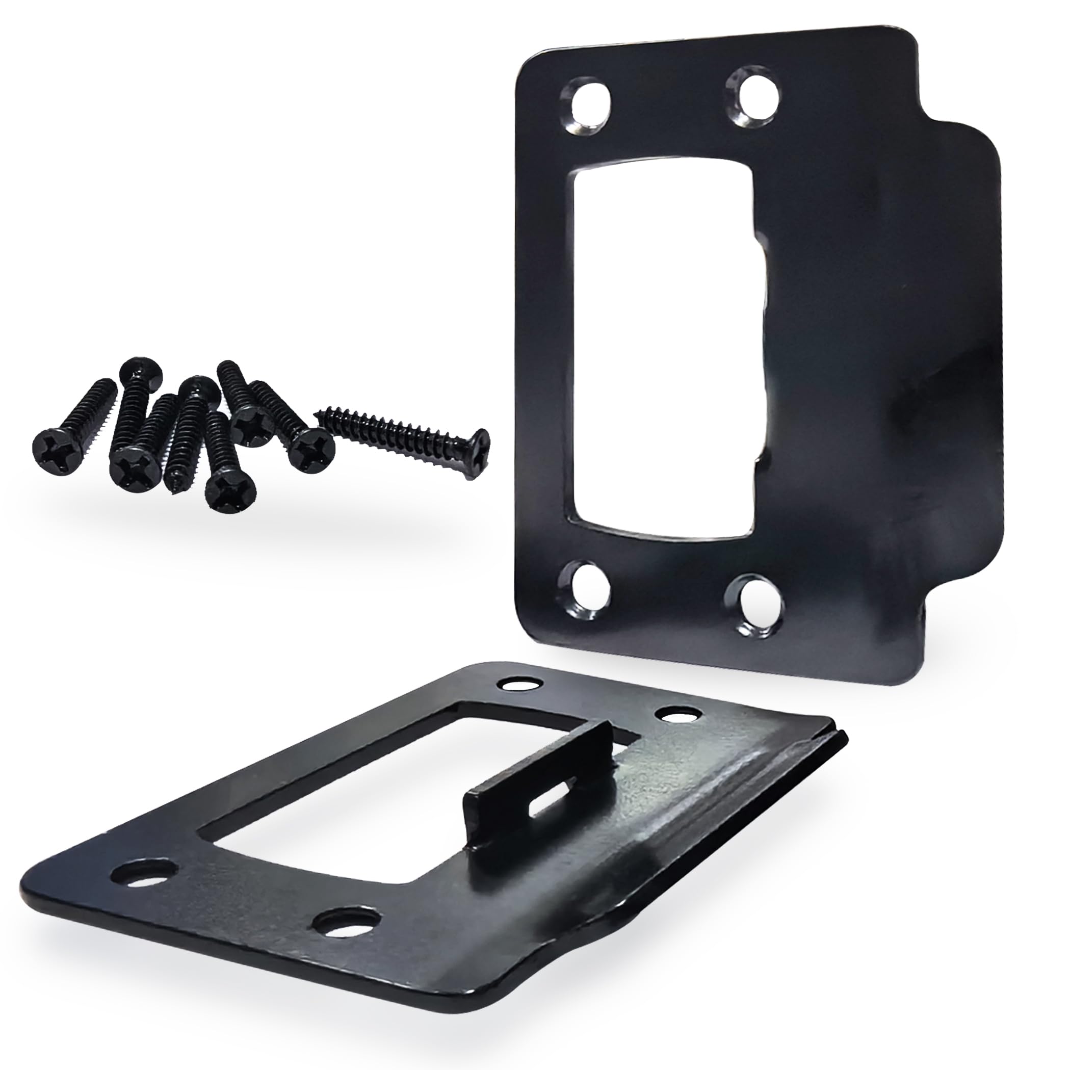 2-1/4" by 1-3/4" Door Latch Restorer Strike Plate for Doors, 2 PCS ...