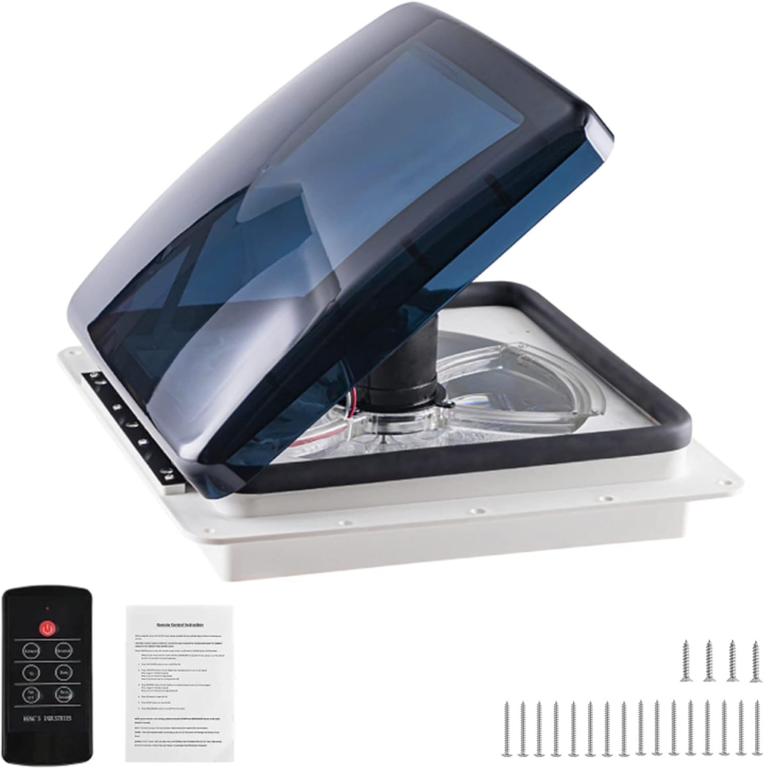 Amazon.com: RV Roof Vent Fan, 12V Motorhome Vent Fan Intake and Exhaust ...