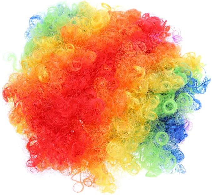 VALICLUD 3pcs Clown Suit Sets Men Women Circus Costumes Clown Wig Hat ...