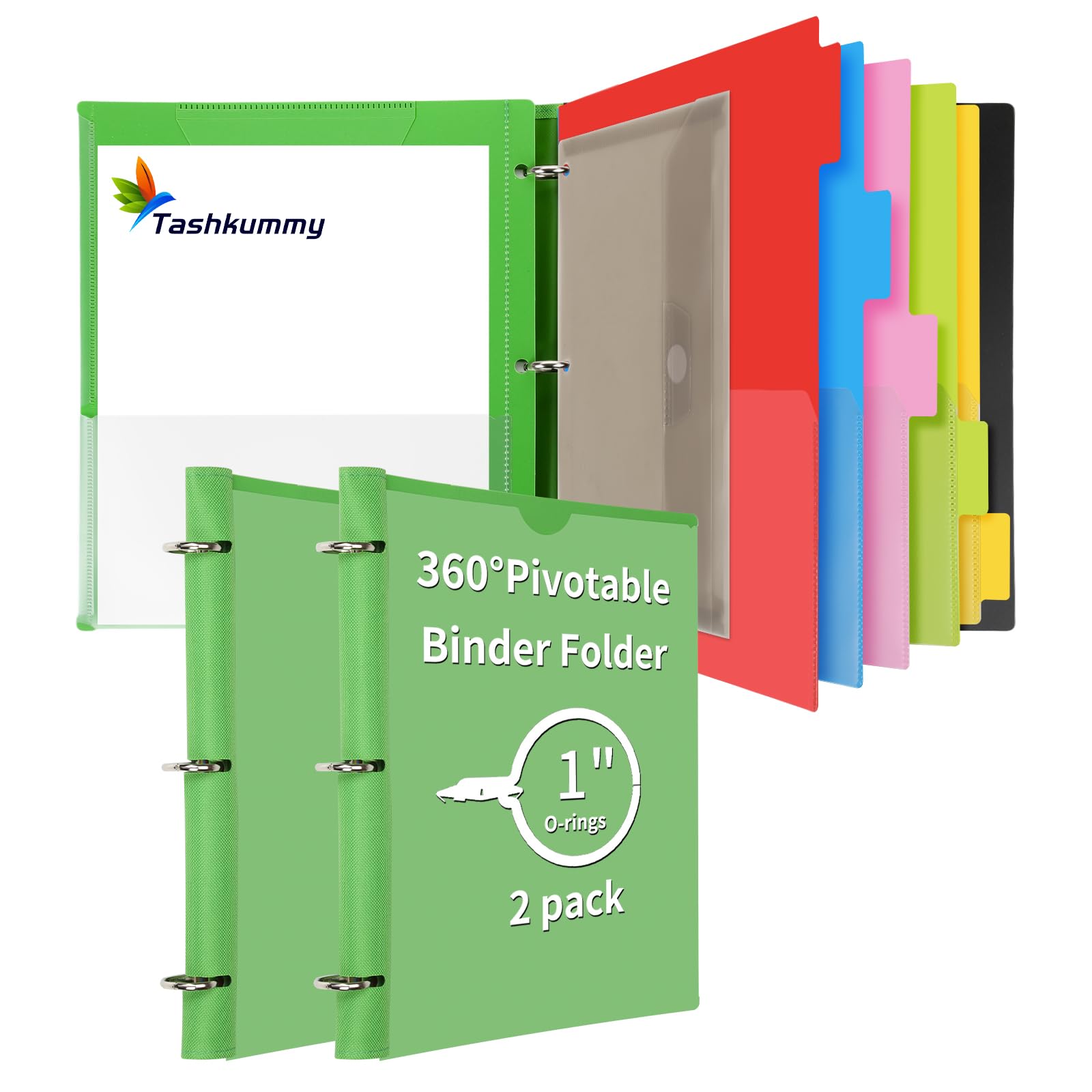 Amazon.com : Tashkummy 360° Pivotable Project Organizer Binder, 2 Pack ...