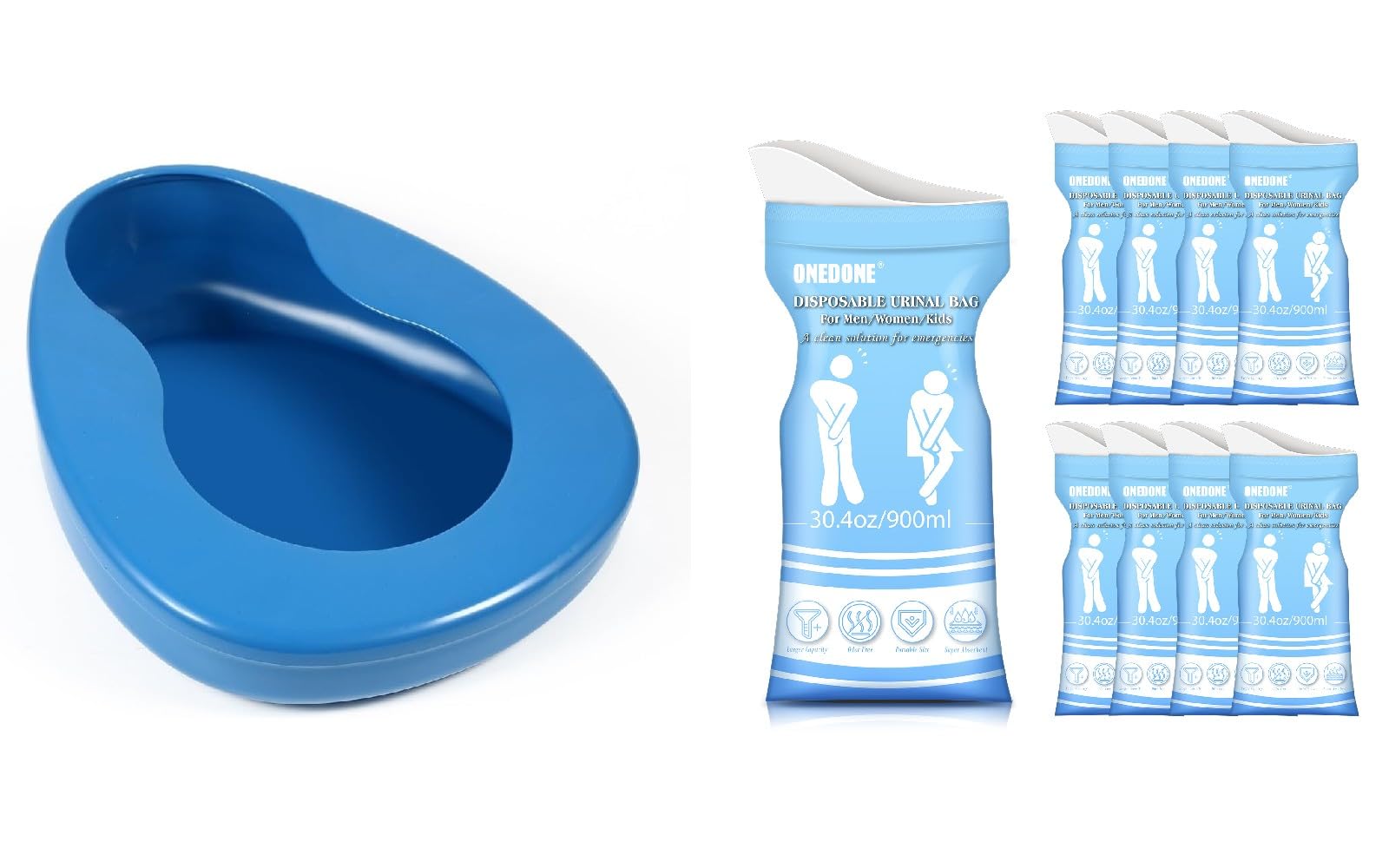 Amazon.com: ONEDONE Bedpan for Women Men Bed Pan for Patient Hospital ...