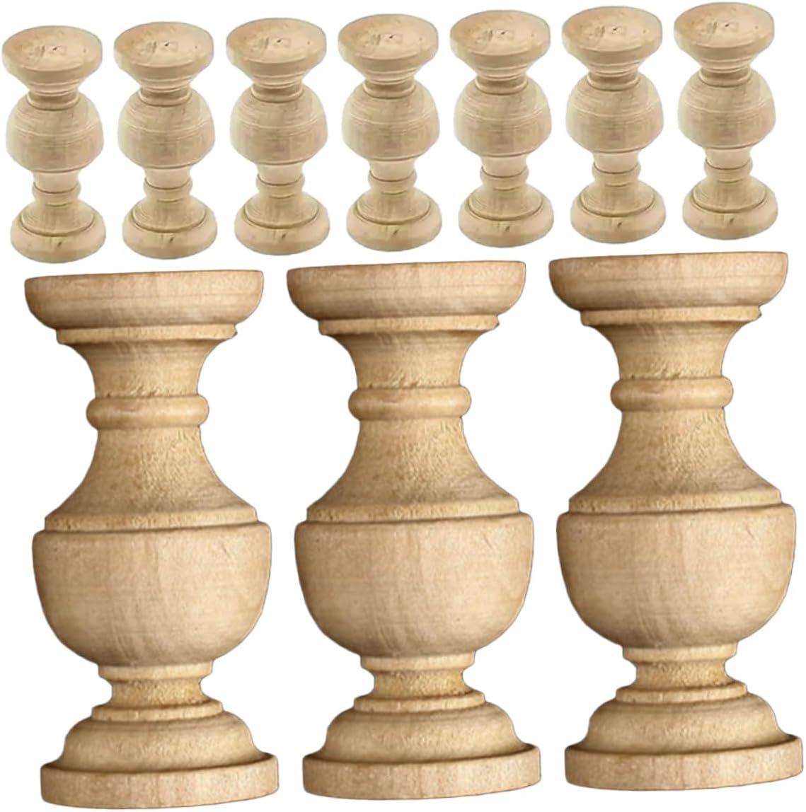 Amazon.com: DOITOOL Decorative Wood Columns ： 10PCS Unfinished Wooden ...