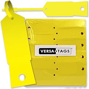 YELLOW Self-Locking Arrow Key Tags (1,000 per pack) Size 4 1/2" X 3/4 ...