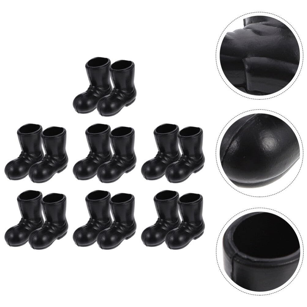 JOINPAYA 50pcs Mini Boots High Heel Shoes Mini Christmas Santa Boots ...