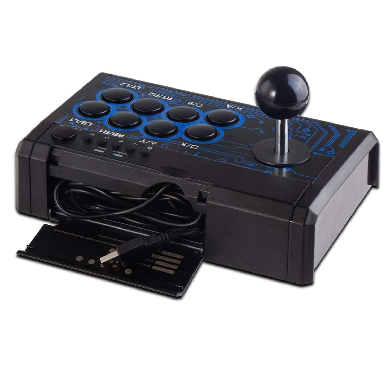 Amazon.com: SUNCHI 7 in1 USB Arcade Fight Stick Street Fighting ...