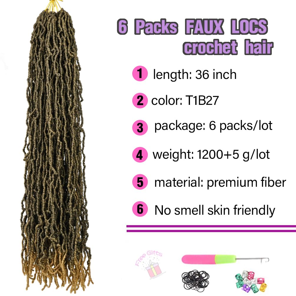 Snapklik.com : FAIRISE - 8 Packs Faux Locs Crochet Hair For Black Women ...